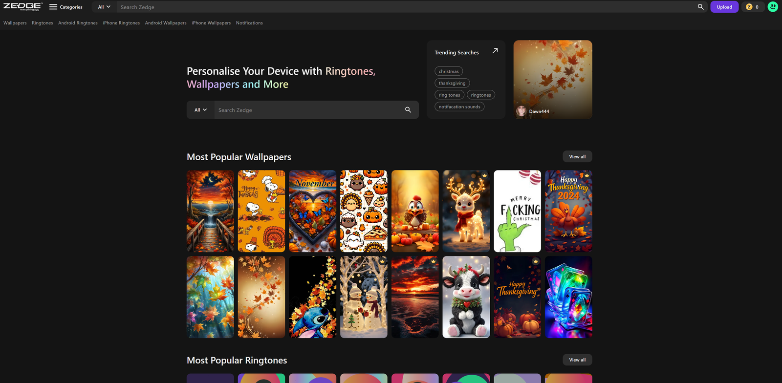 A Brand New Zedge.Net